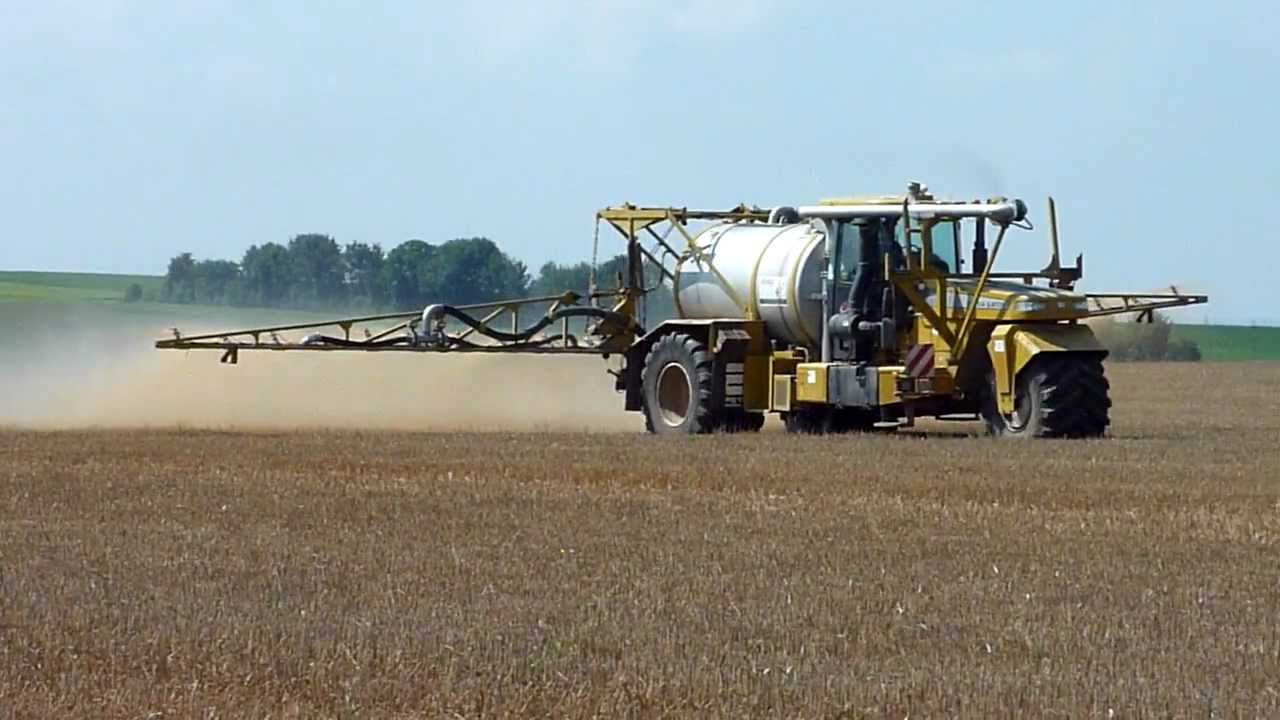 Spreading potato pulp with the TerraGator in low level mission - YouTube