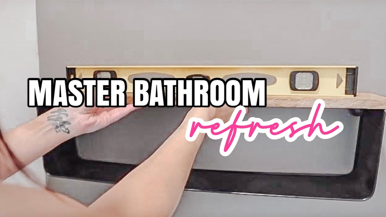 MASTER BATHROOM REFRESH | BUDGET BATHROOM MAKEOVER - YouTube