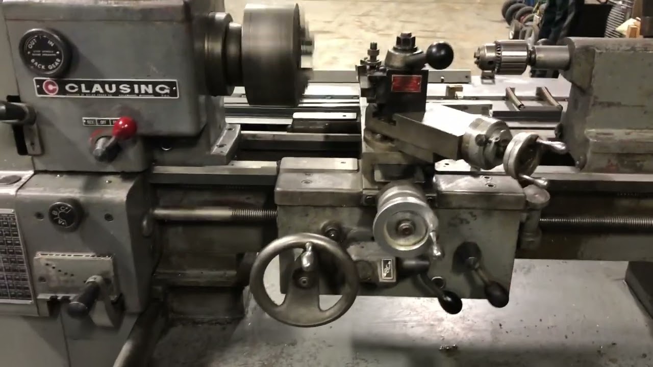Clausing 12" Model 5900 series manual lathe - YouTube
