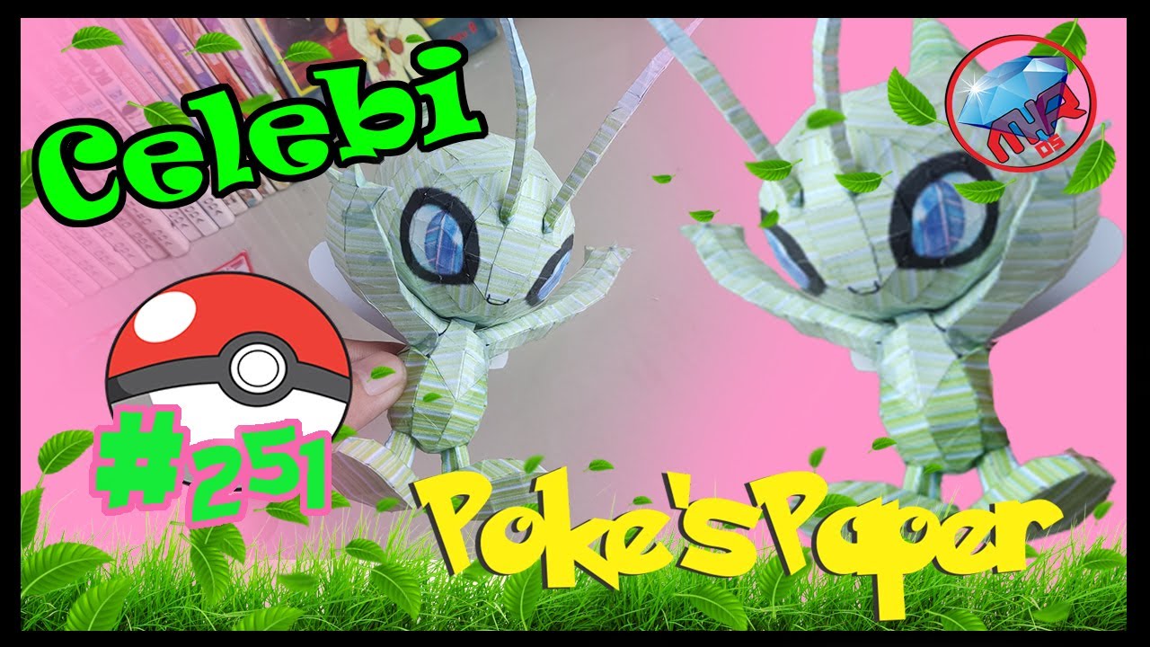 Papercraft Pokemon #251 Celebi - YouTube