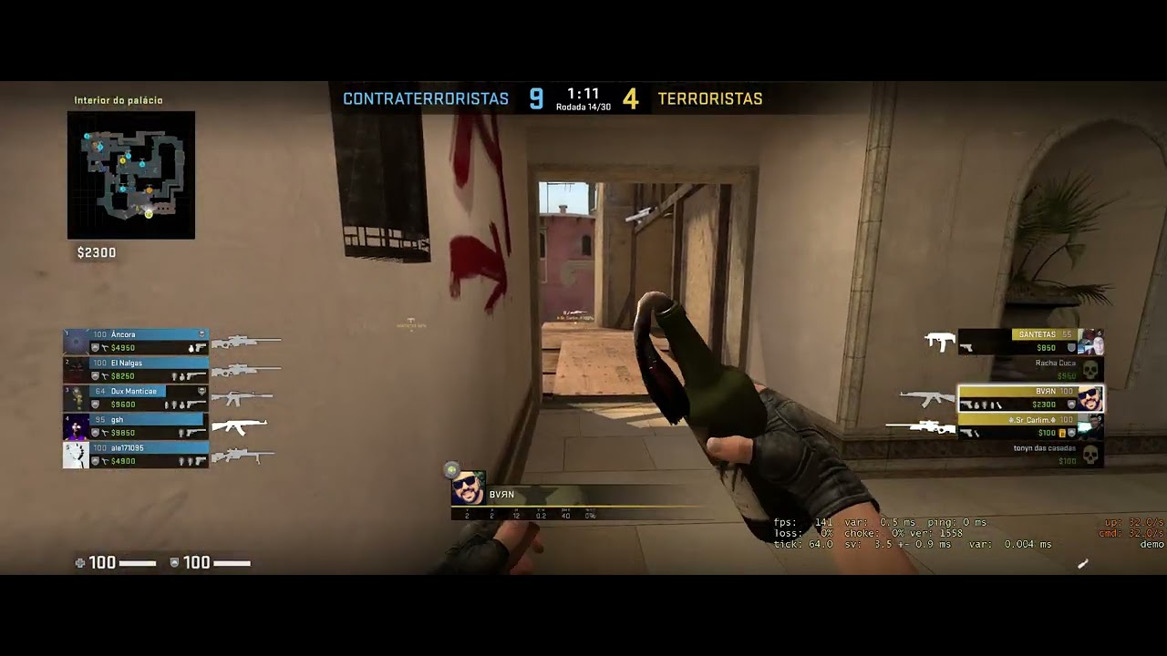 CS-GO Mirage - 4 kill clutch - YouTube