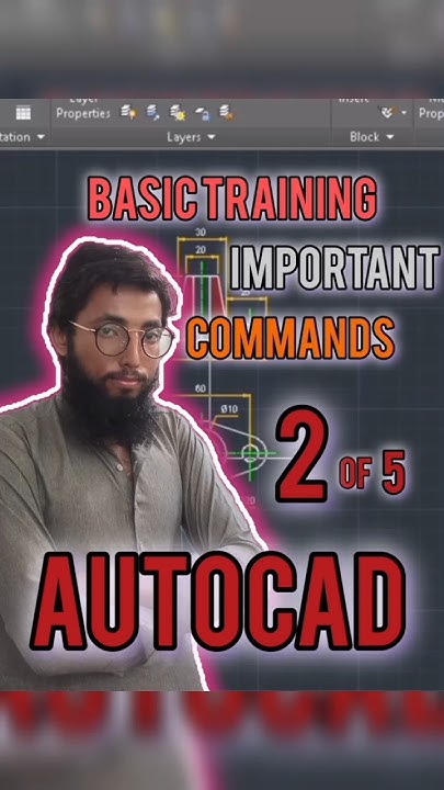 Basic training and important commands 2D AutoCAD drawing 👍 - YouTube