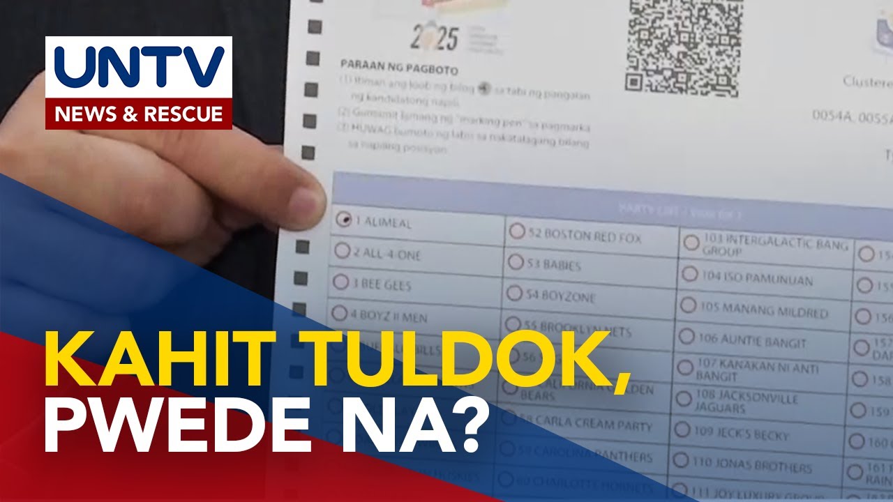 Ga-tuldok na shade o marka sa balota, pinag-aaralang tanggapin bilang ...