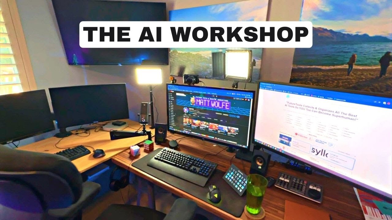 Matt Wolfe's AI Workshop (Studio Tour) - YouTube