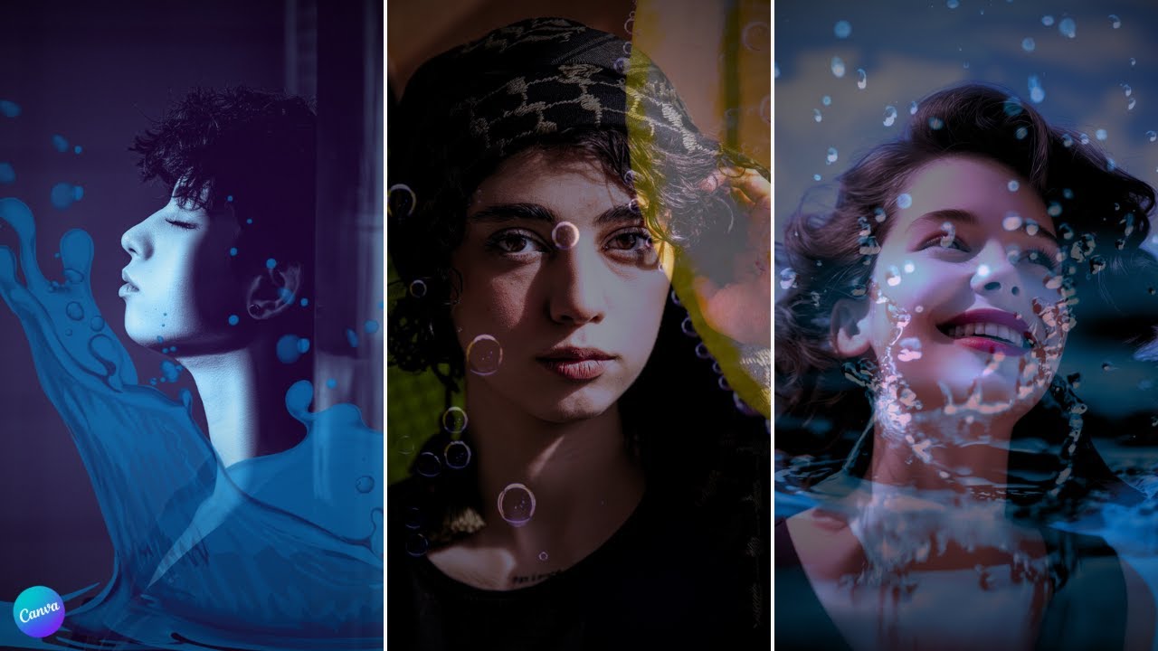 How to Create Underwater Splash Effect (Photo Manipulation, Canva ...