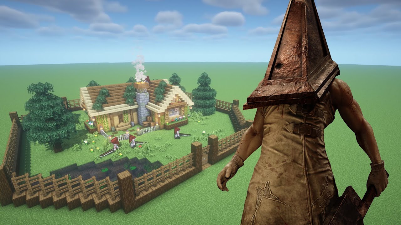 How To Make a Pyramid Head Farm in Minecraft PE - YouTube