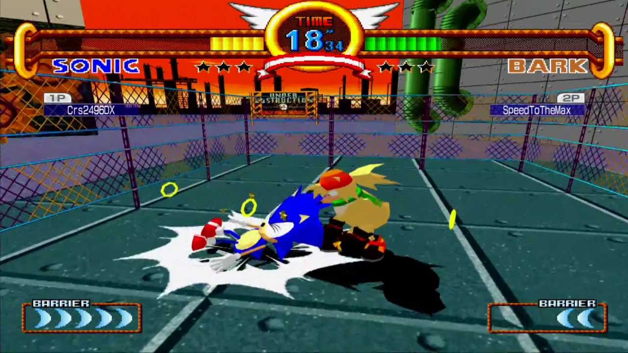 Sonic the Fighters HD: Bark vs Sonic (Xbox Live Match) [1080 HD] - YouTube