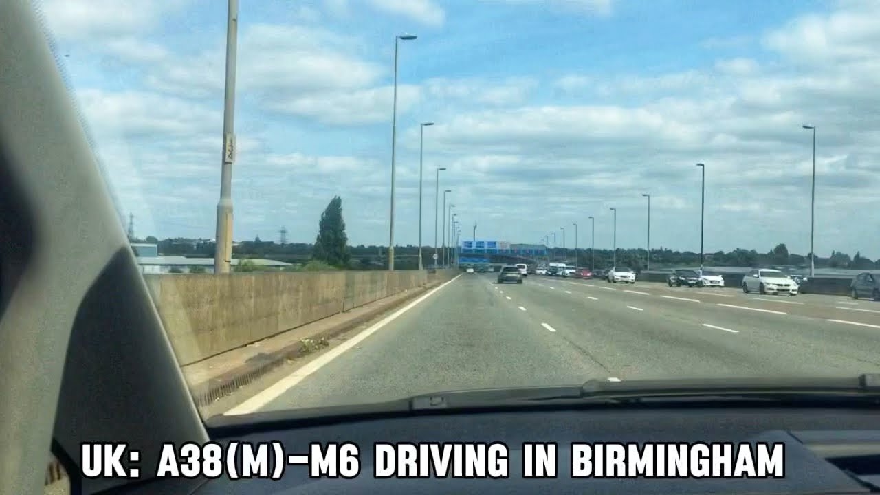 Scenic Drive in Birmingham, UK | A38(M)-M6 Motorway | UK Driving Tour ...