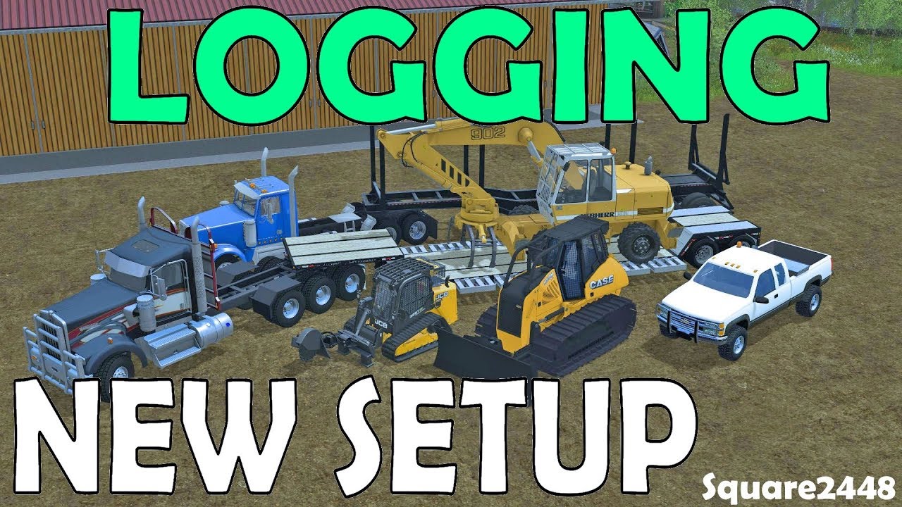 Farming Simulator 17 | New Logging Setup | Case Dozer | Kenworths ...