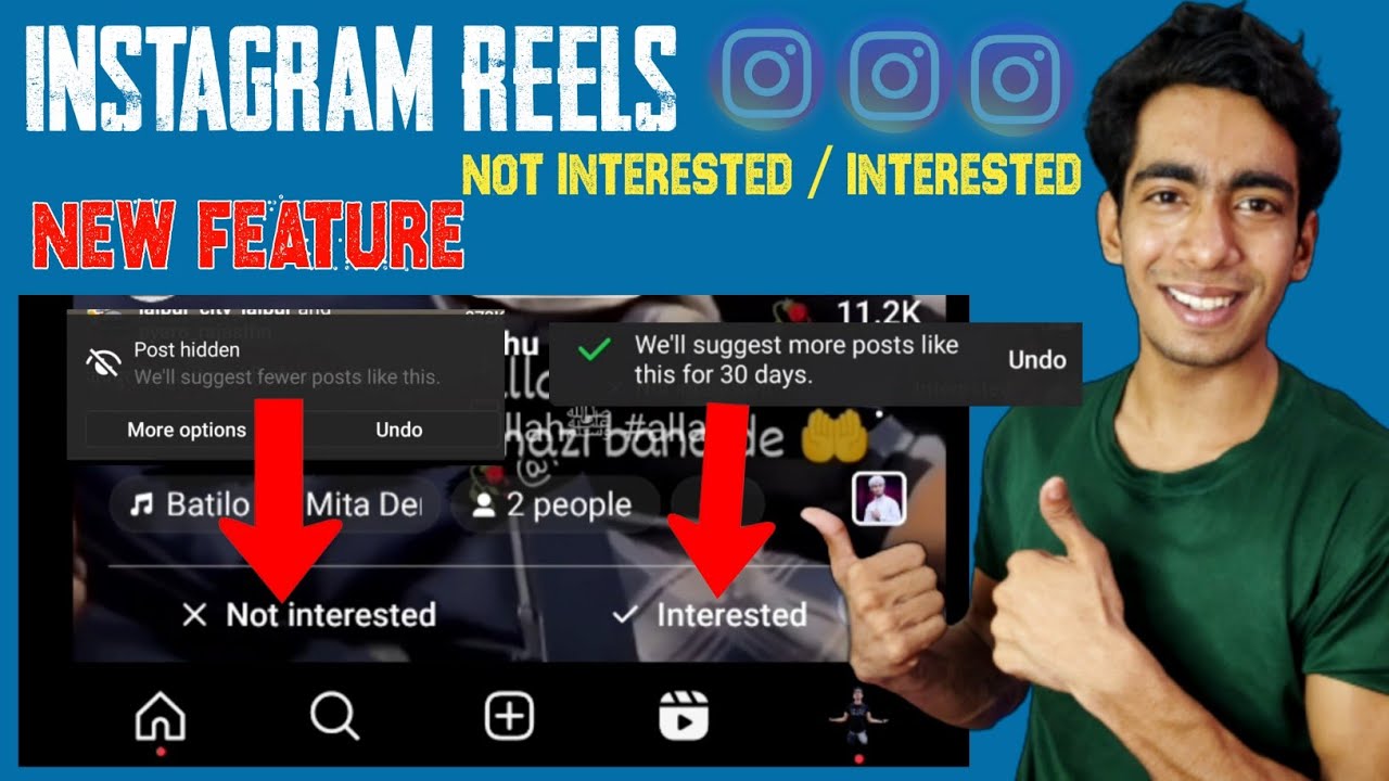 Instagram Reels Not Interested / Interested New Feature | Instagram ...