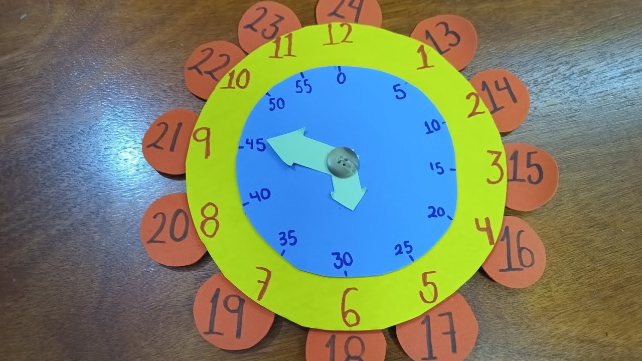 🕣cómo hacer un RELOJ DIDÁCTICO CON CARTON - YouTube