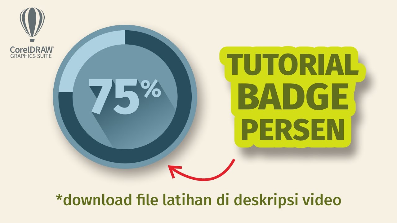 TUTORIAL BADGE PERSEN DI COREL DRAW - YouTube