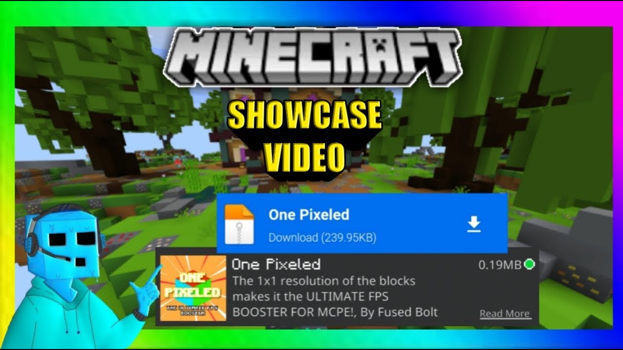 Minecraft | One Pixeled Texture Pack | ShowCase Video | - YouTube