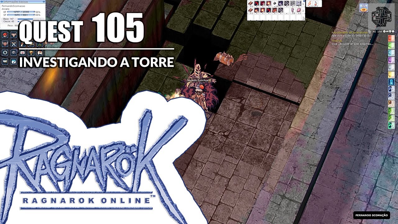 Investigando a Torre - Torre de Thanatos | Quest 105 | Ragnarok Online ...