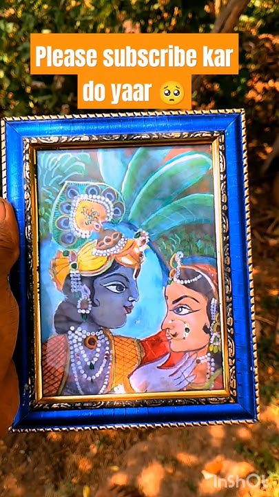 Radha Krishna painting making - YouTube