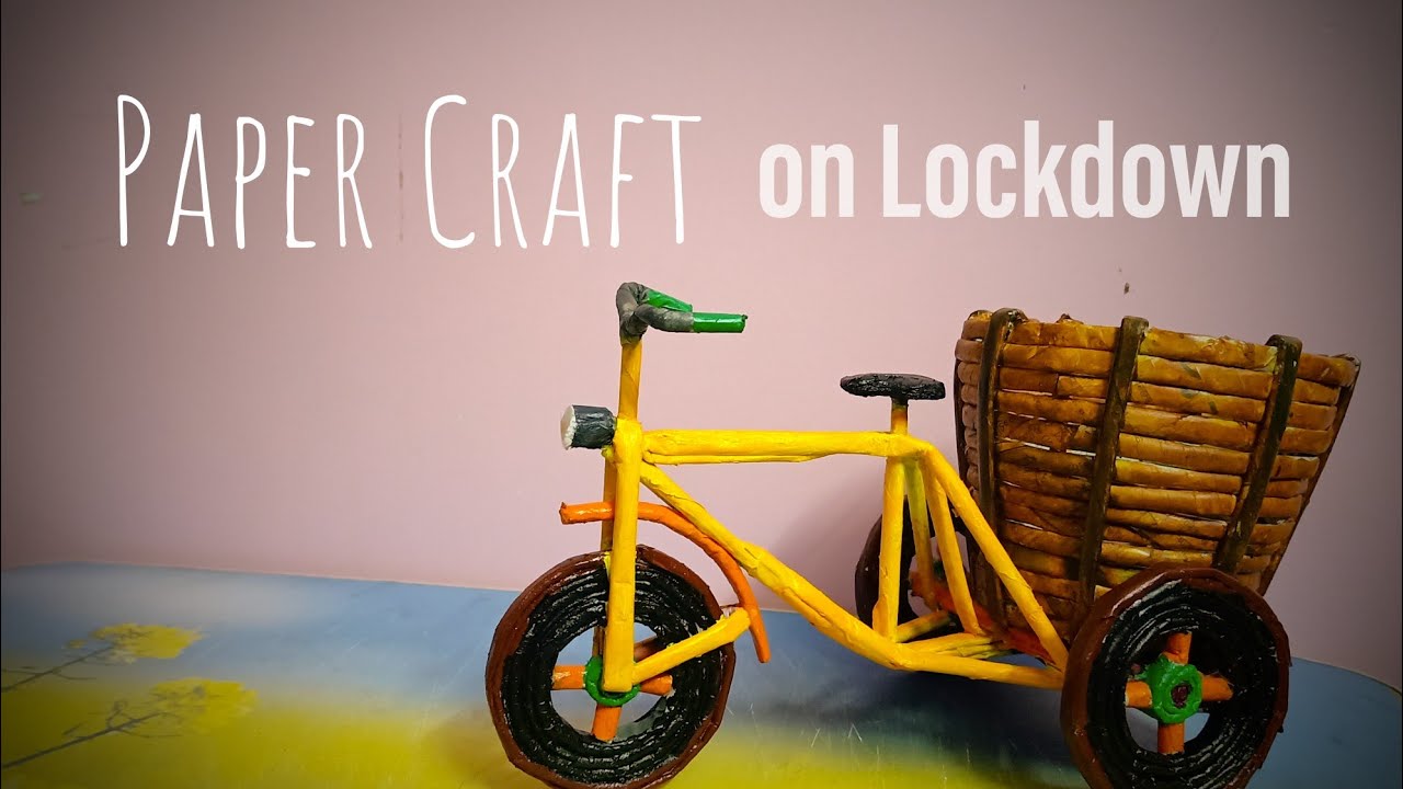 News Paper Craft | During Lockdown Time | Prasenjit Bhowmick - YouTube