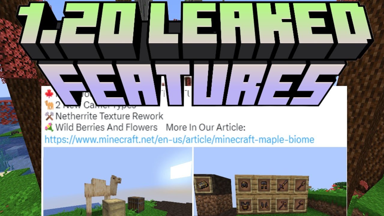 (April Fools) NEW MINECRAFT 1.20 Features LEAKED! 4 NEW MOBS! Minecraft ...