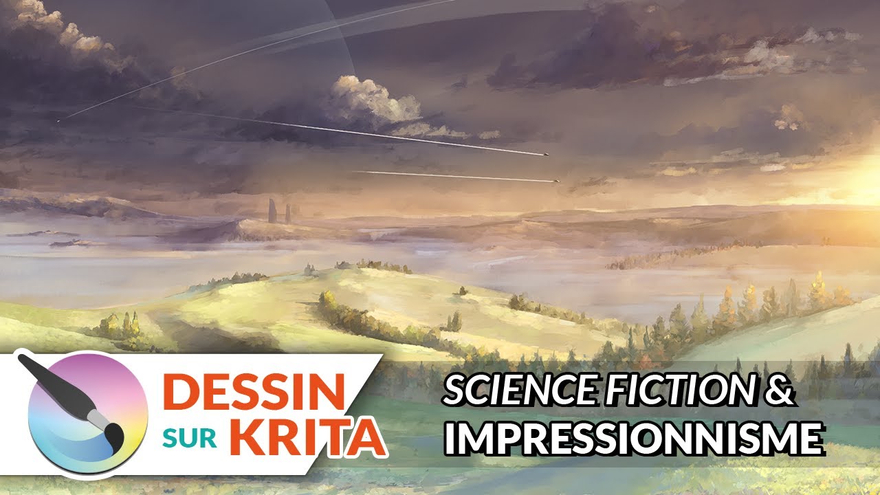 Comment dessiner un paysage - Dessin sur krita façon impressionnisme ...