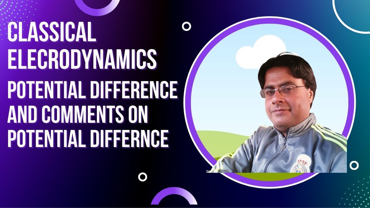 May 15, 2022, LECTURE NO 35, ELECTRODYNAMICS, POTENTIAL DIFFERENCE AND ...