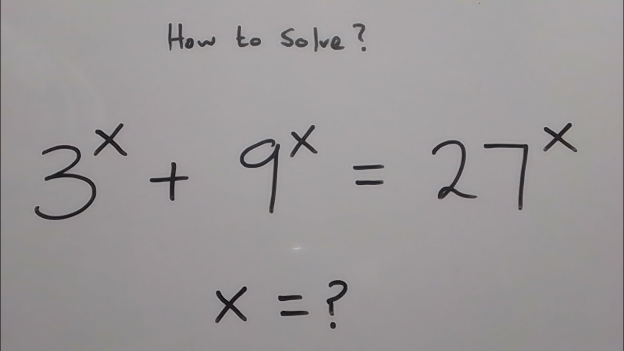 A Nice Math Olympiad Algebra Problem | Find the Value of X - YouTube