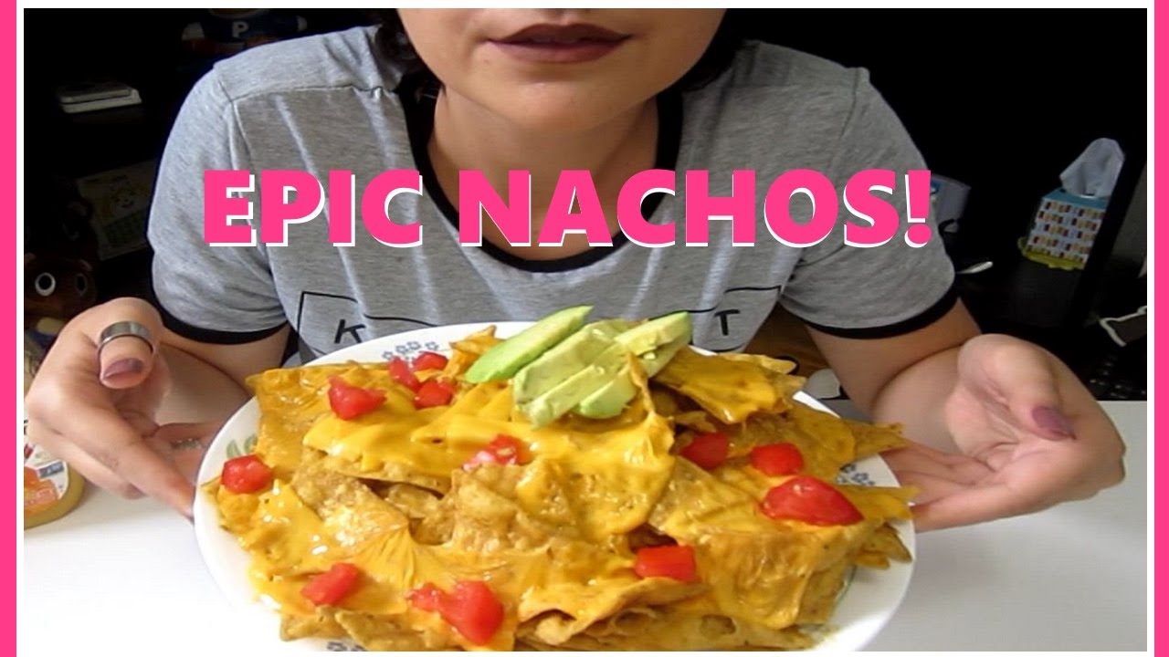 MUKBANG / ASMR - EPIC CRUNCHY NACHOS! - YouTube