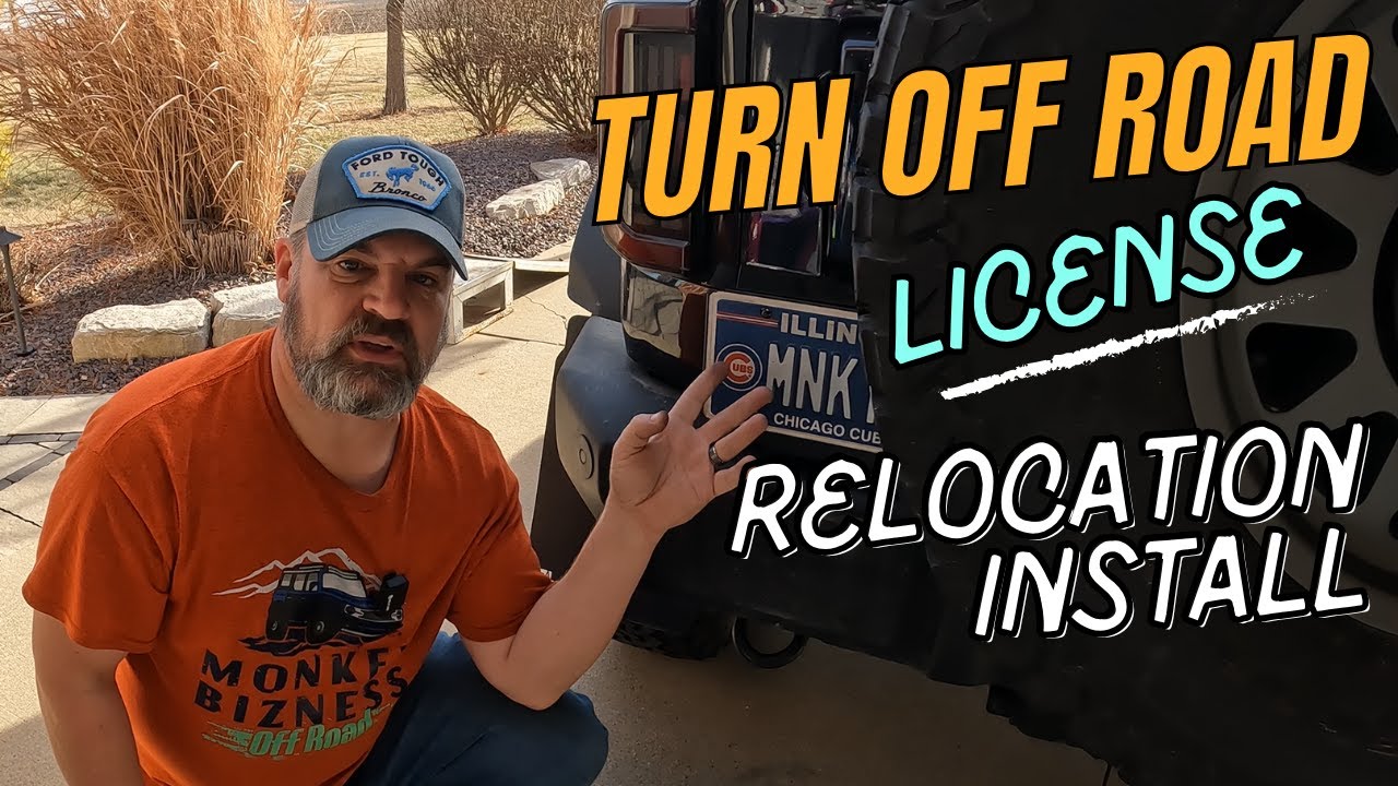 Easy License Plate Relocation for Bronco (Install & Review) - YouTube