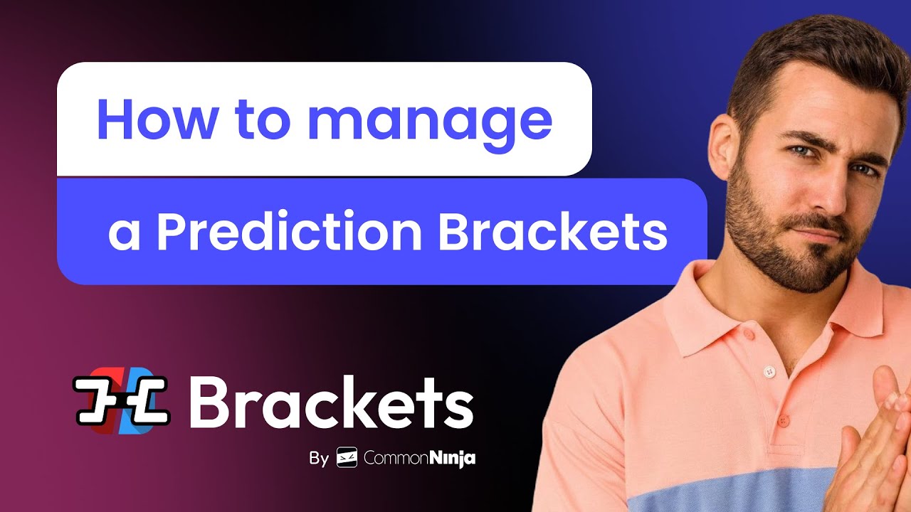 How to manage a Prediction Brackets (Pick'em Bracket) - YouTube