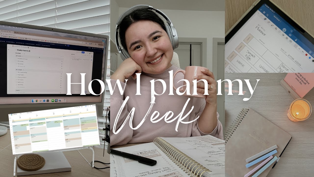 How I plan my week using clickup & quarterly planner - YouTube
