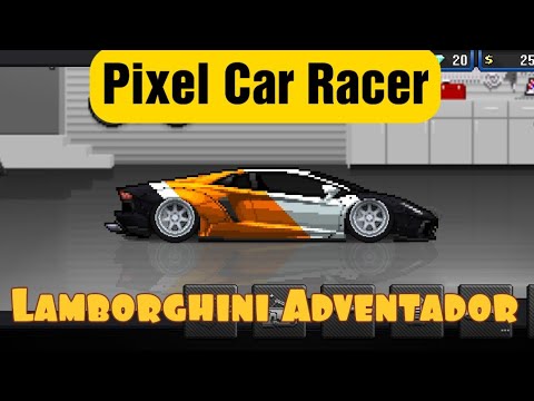 Pixel Car Racer Lamborghini Adventador Mod - YouTube