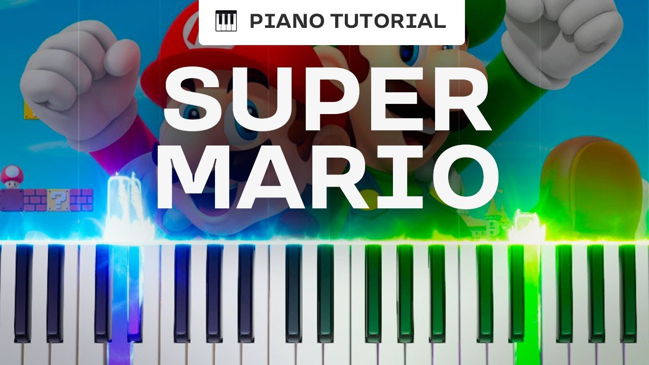 Super Mario Theme - EASY Piano Tutorial - YouTube