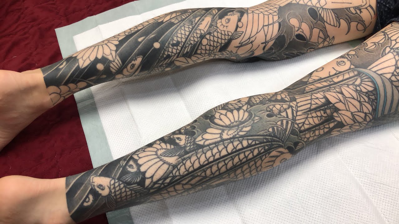 긴 다리 타투: 당신의 다리를 더욱 멋지게! 클릭하세요!