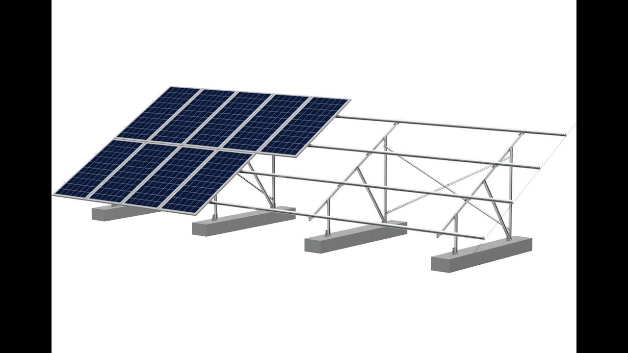 Roof photovoltaic support-PV support system - YouTube