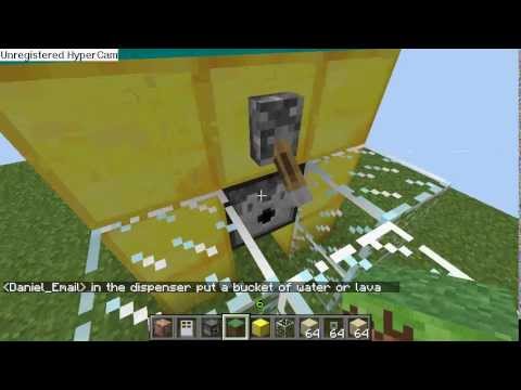 Minecraft: how to make a peeing statue - YouTube