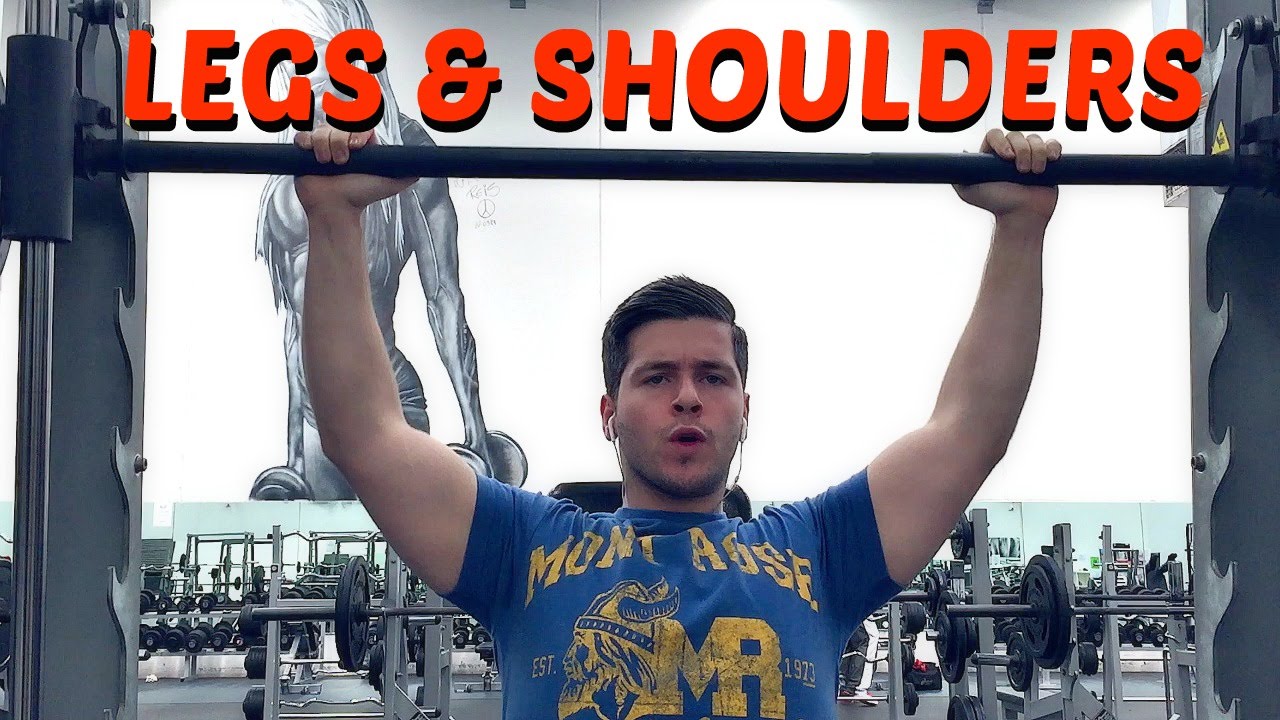 Legs and Shoulders Workout | Student Bodybuilder - YouTube