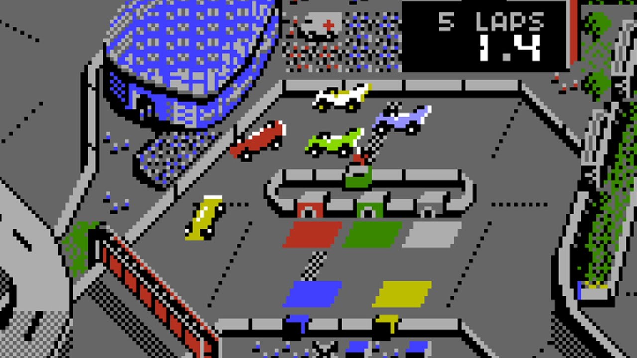 Danny Sullivan's Indy Heat (NES) gameplay 4K - YouTube