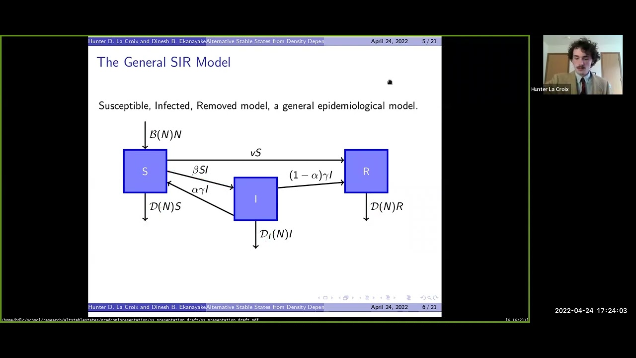 Alternative Stable States from Density Dependence in the SIR Model ...