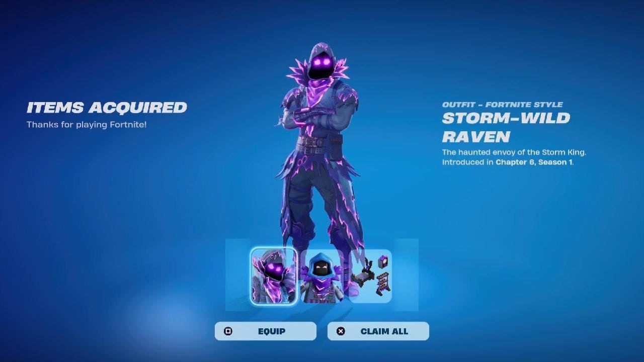 NEW STORM WILD RAVEN SKIN IN FORTNITE 🎮‼️😍 - YouTube