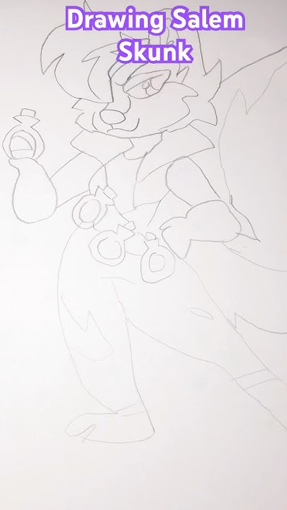Drawing Salem Skunk Youtube
