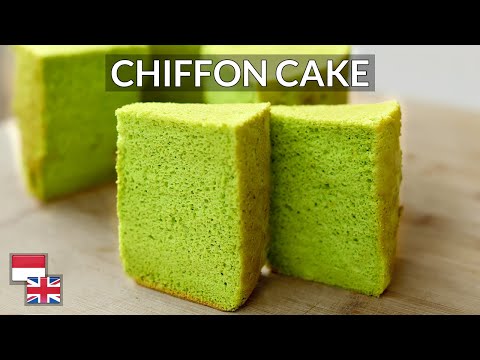 100% SUKSES LEMBUT! Resep CHIFFON CAKE Pandan [Gluten Free]