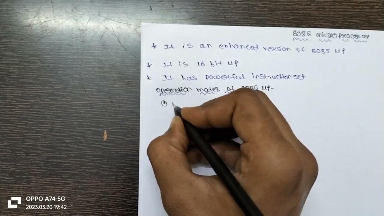Introduction to 8086 microprocessor - YouTube Introduction to 8086 microprocessor - YouTube