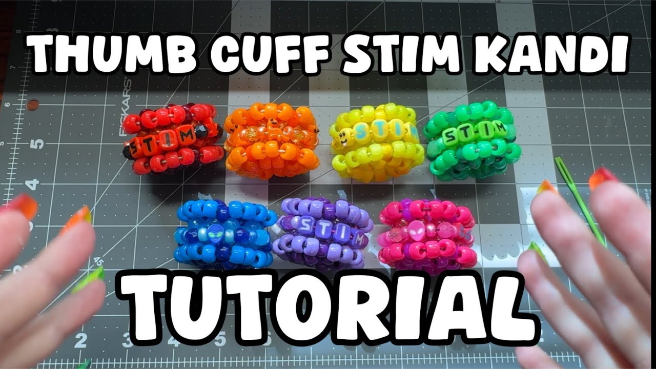 Thumb Cuff Stim Kandi Tutorial | Easy Kandi Tutorial - YouTube