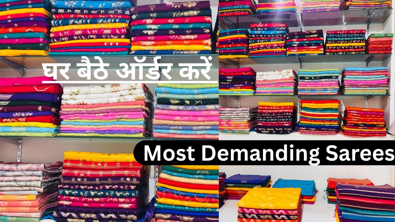 Soft Banarasi Silk Sarees Zari Rankaat 2D Jaal Mashrue Crape Silk By ...