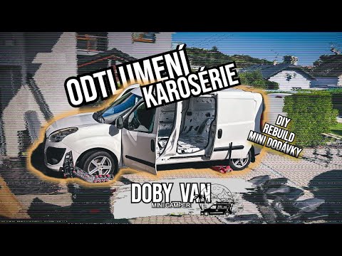 #3. Přestavba dodávky na MINI CAMPER - Doby van - Odtlumení plechů ...