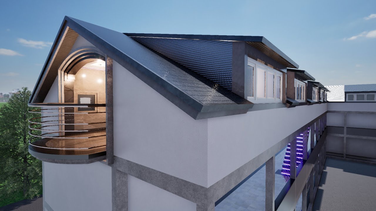 Idejno Resenje Potkrovlja za moju Prijateljicu iz Svedske - 3D Render ...