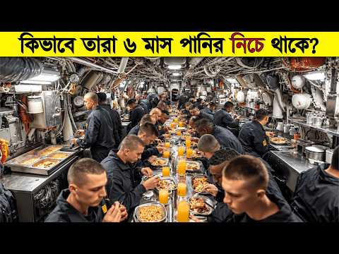 সাবমেরিনে নাবিকদের জীবন কেমন কাটে? Life Inside Massive US Submarine