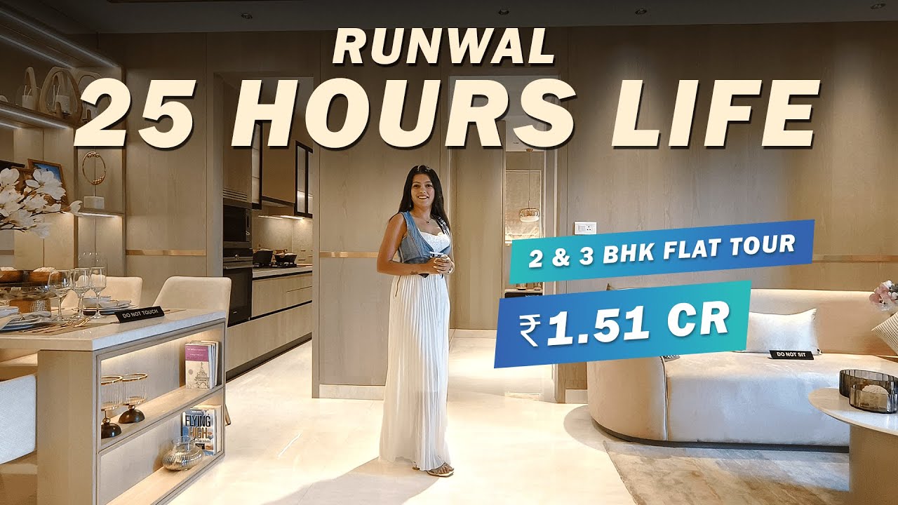 Premium Township with Green Views | Runwal 25 Hours Life | Sample Flat ...