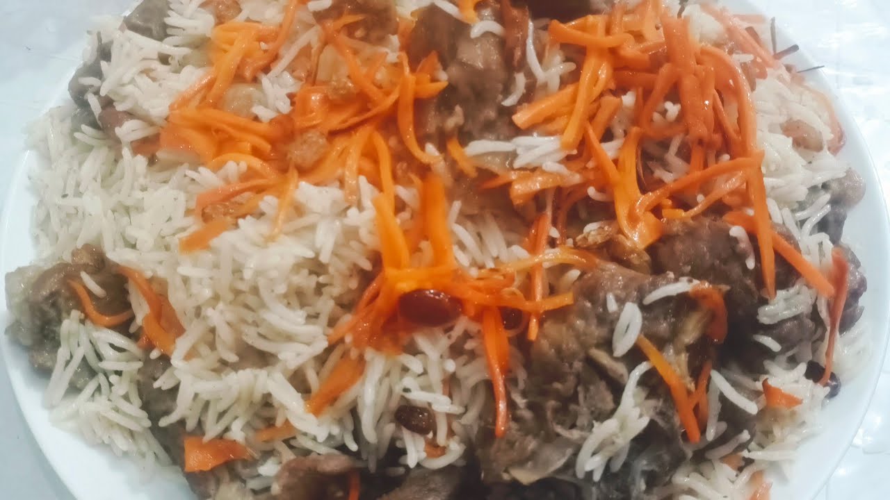 Kabuli Pulao recipe|AFGHANI PULAO|کابلی پلاؤTarika|recipe byafshan's ...