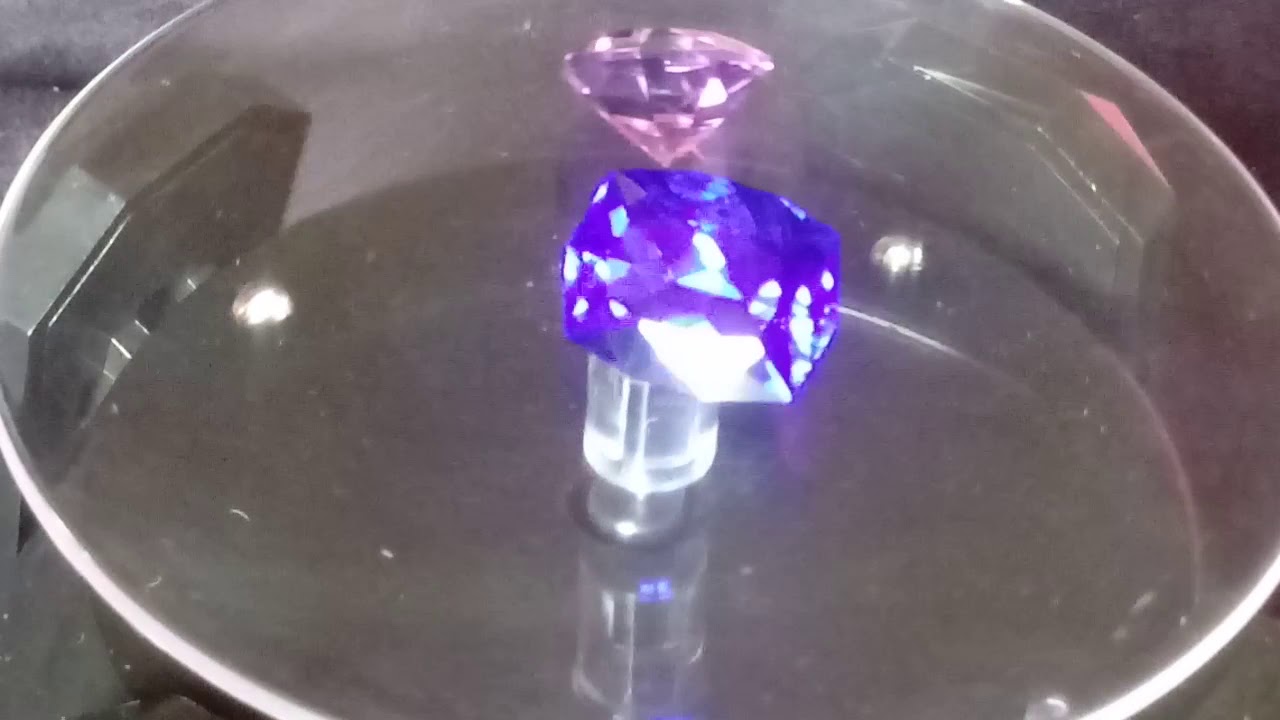 Obsidiana azul corte misto e ametista degrau - YouTube