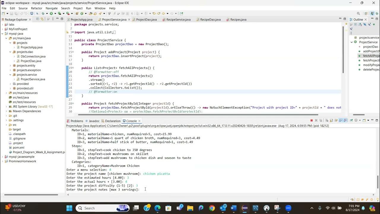 Week 11 MySQL Final Project | CRUD | Promineo Tech Back End - YouTube