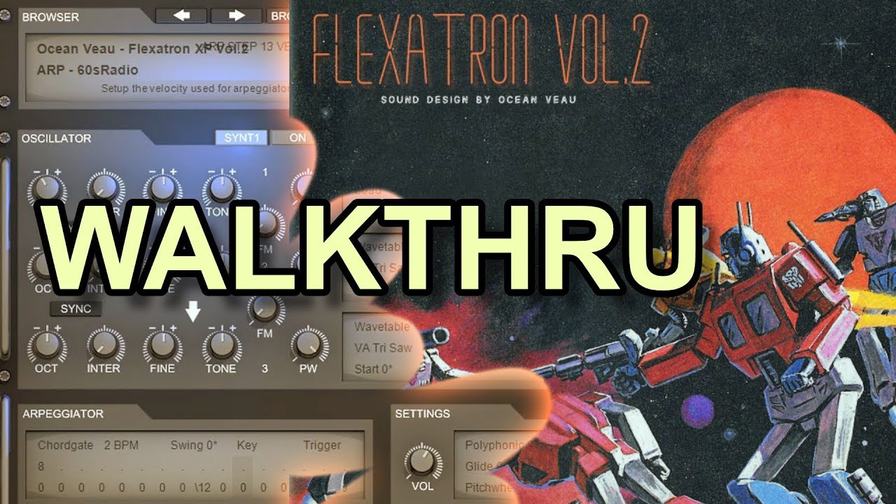 Flexatron Vol.2 XP ElectraX Presets Bank + Drum Kit Walkthru - YouTube